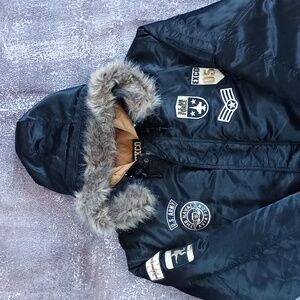 EXCO | Jackets & Coats | Vintage Exco Air Force Military Faux Fur ...